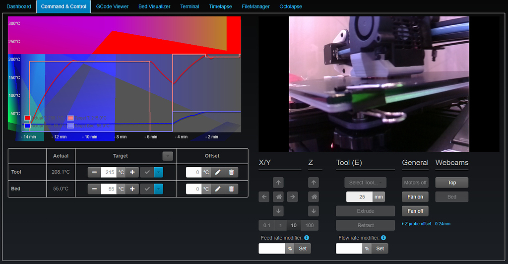 Command and Control tab Temp Graph - Get Help - OctoPrint Community Forum
