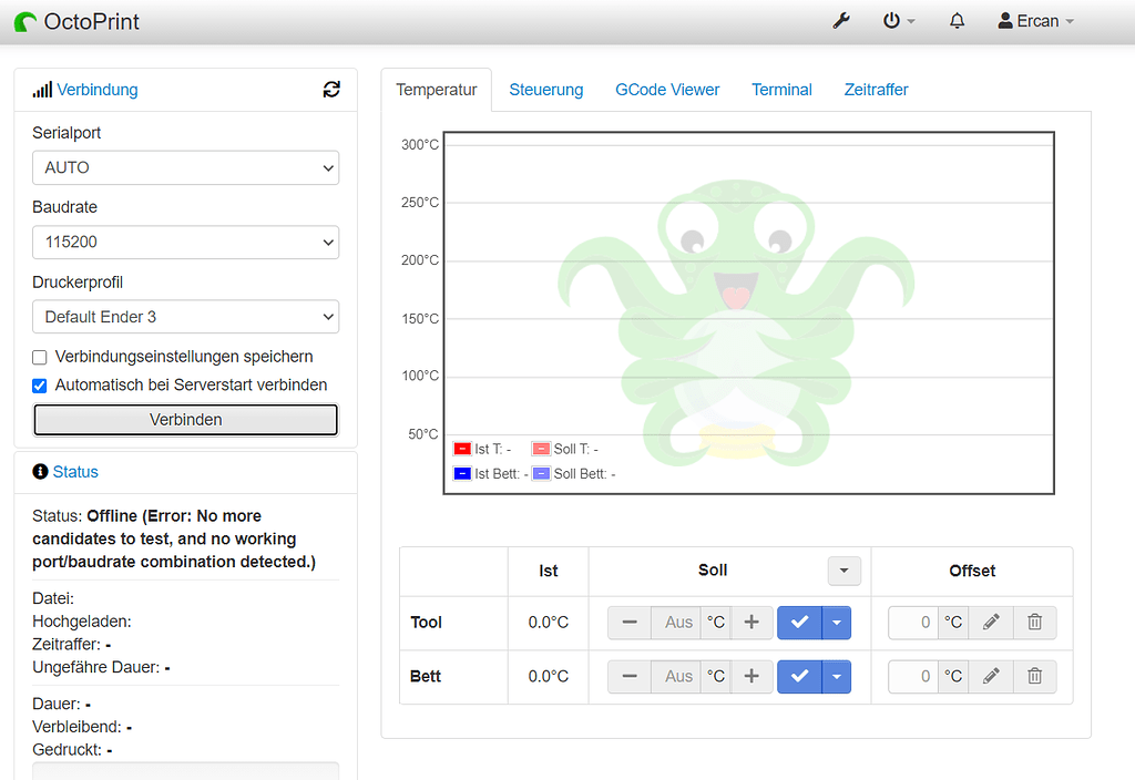 Ender 3 Octoprint not connecting - Get Help - OctoPrint Community Forum