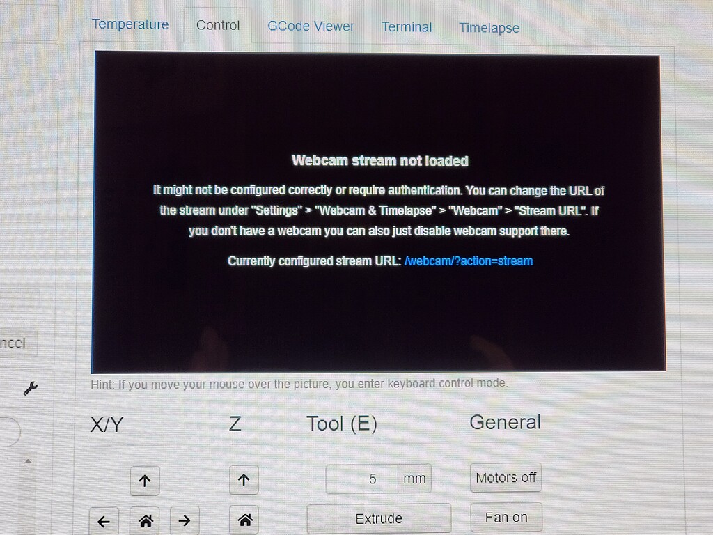 Camera stream not loading - Webcams - OctoPrint Community Forum