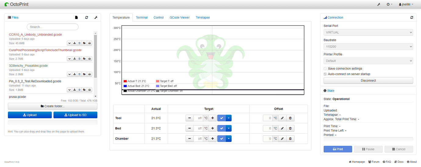 How Can I Make Octoprints Interface In My Browser Bigger Get Help