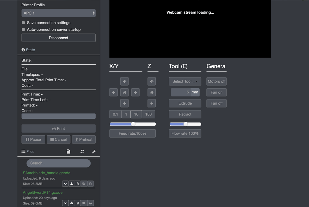 Cant Click Or Print Anything Get Help Octoprint Community Forum 