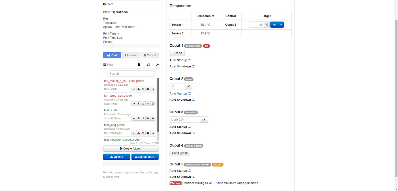 Enclosure Temperature in the Temp Graph Tab - Plugins - OctoPrint ...
