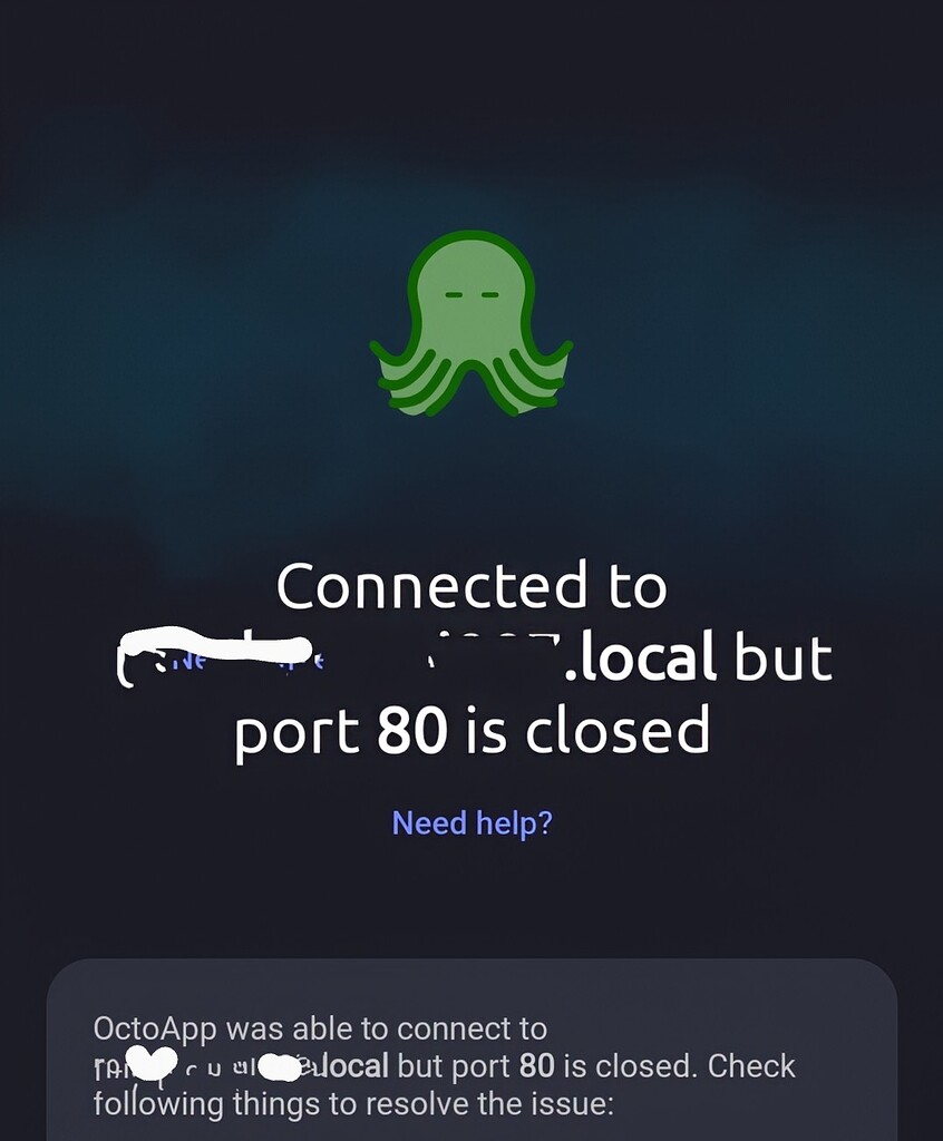 Not able to connect to port it says port 22 - Networking - OctoPrint Community Forum
