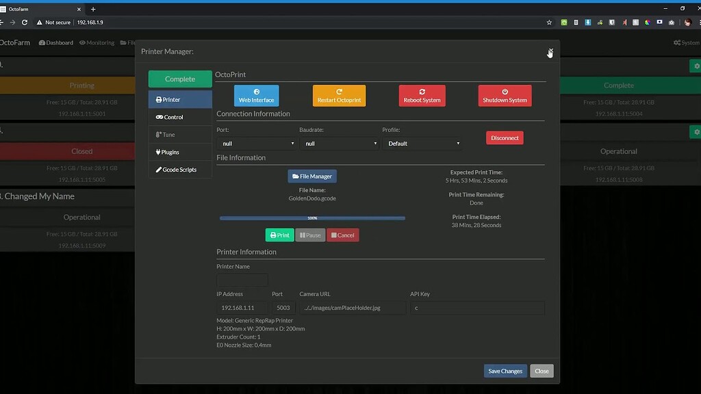 OctoFarm - Octoprint multi-instance management and monitoring ...