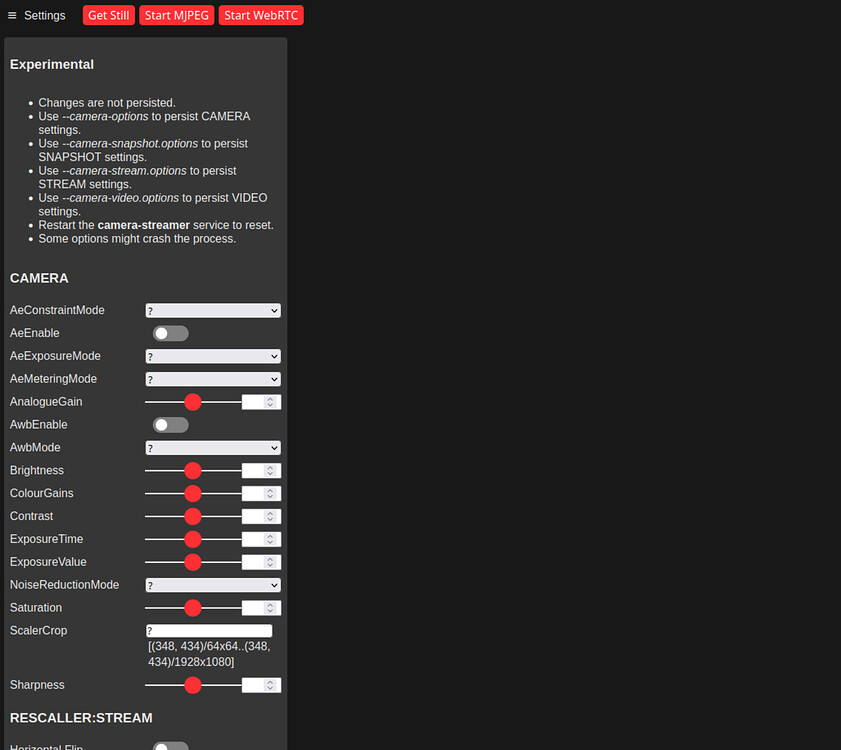 Camera-streamer configuration on the new camera stack for OctoPi - Guides - OctoPrint Community ...