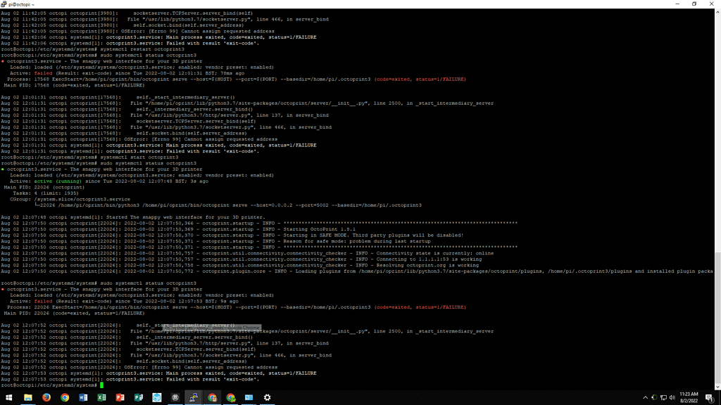 Issue With Starting A Third Instance Of Octopi Get Help Octoprint