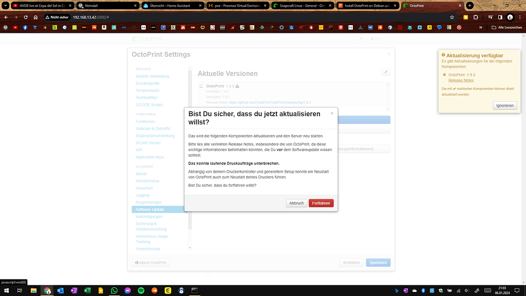 Octoprint Is Not Updating Get Help Octoprint Community Forum 