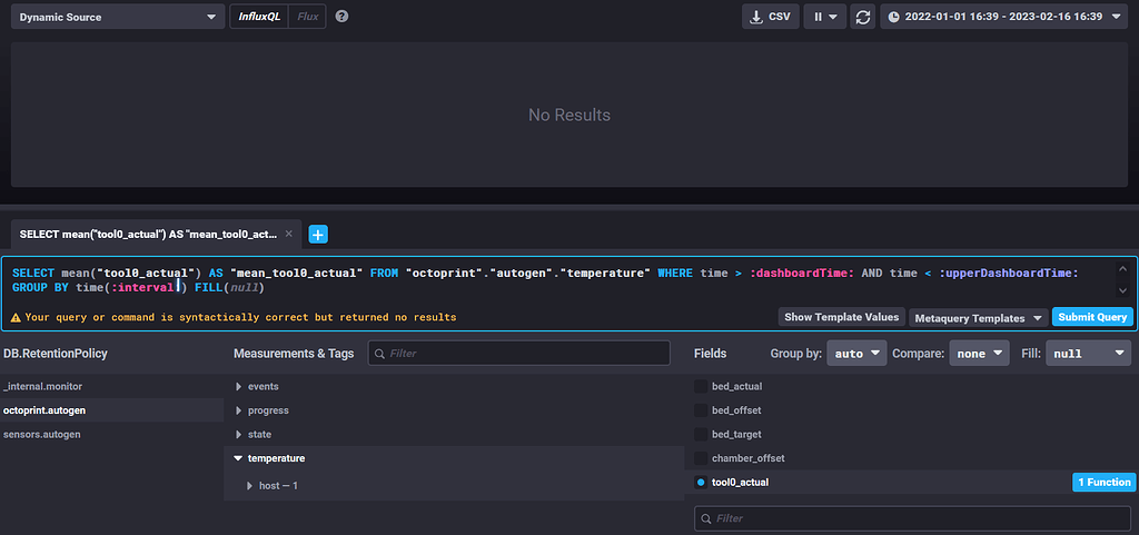 Octoprint-Influxdb plugin not populating data - Plugins - OctoPrint Community Forum
