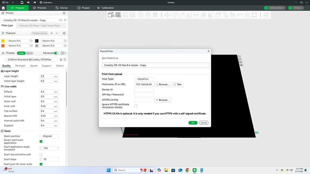 Can't copy API Key/ Password to Bambu studio - Get Help - OctoPrint ...