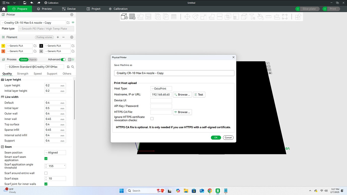 Can't copy API Key/ Password to Bambu studio - Get Help - OctoPrint ...