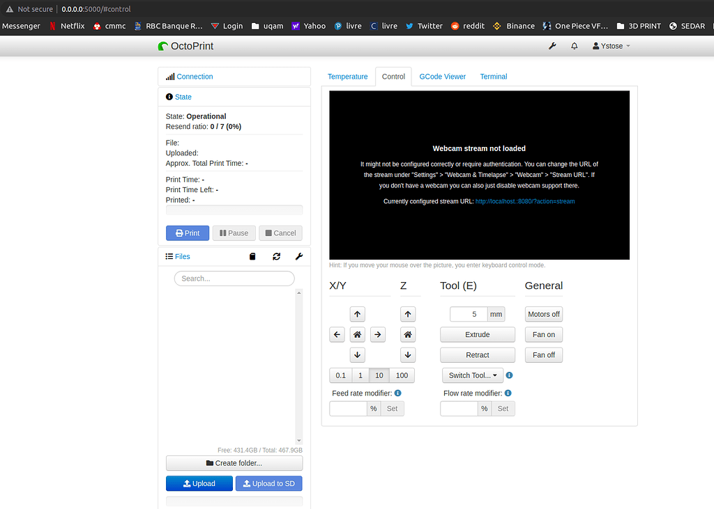 Octoprint don't display camera - Webcams - OctoPrint Community Forum Octoprint don't display camera - Webcams - OctoPrint Community Forum