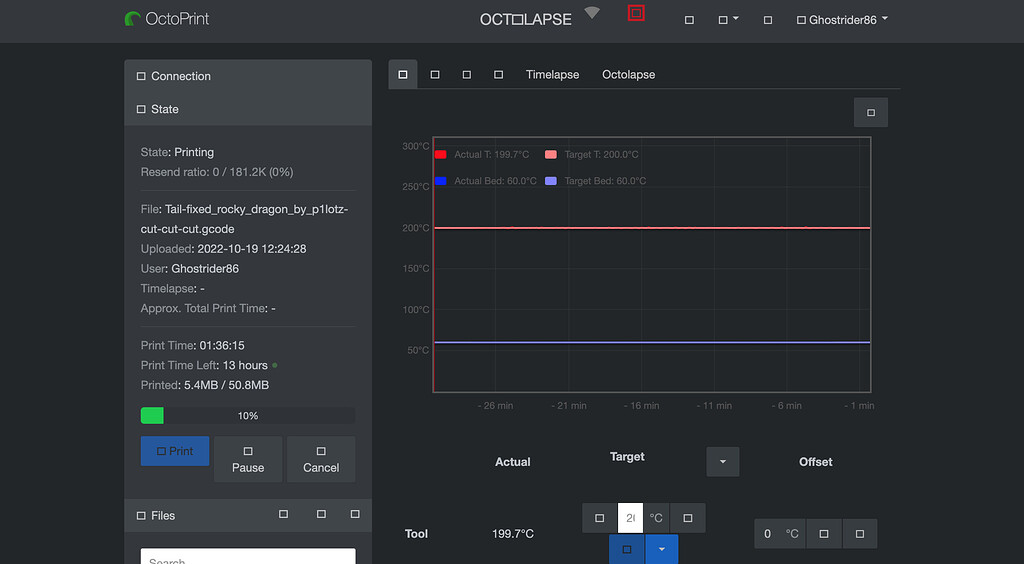 Octoprint interface has squares where words should be - Get Help - OctoPrint Community Forum