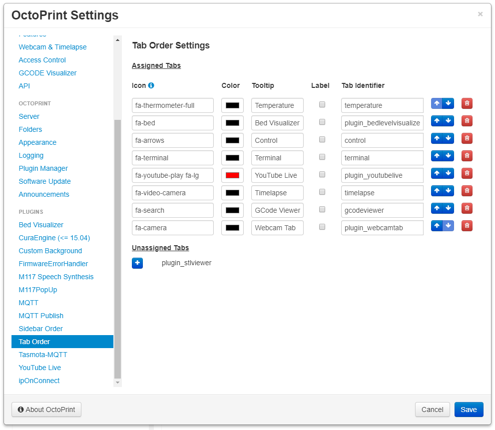 Location icons in navbar - Plugins - OctoPrint Community Forum