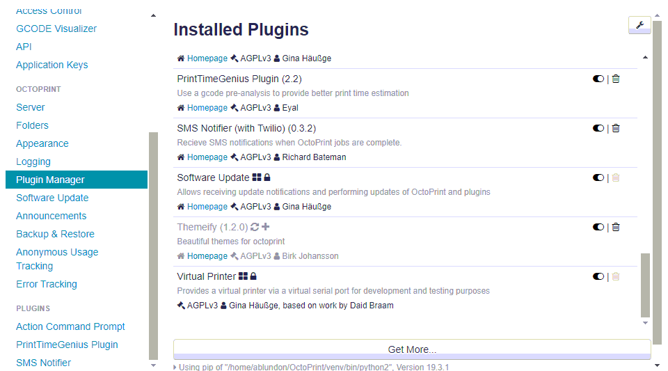 Installed Plugins Not Showing Up Plugins OctoPrint Community Forum