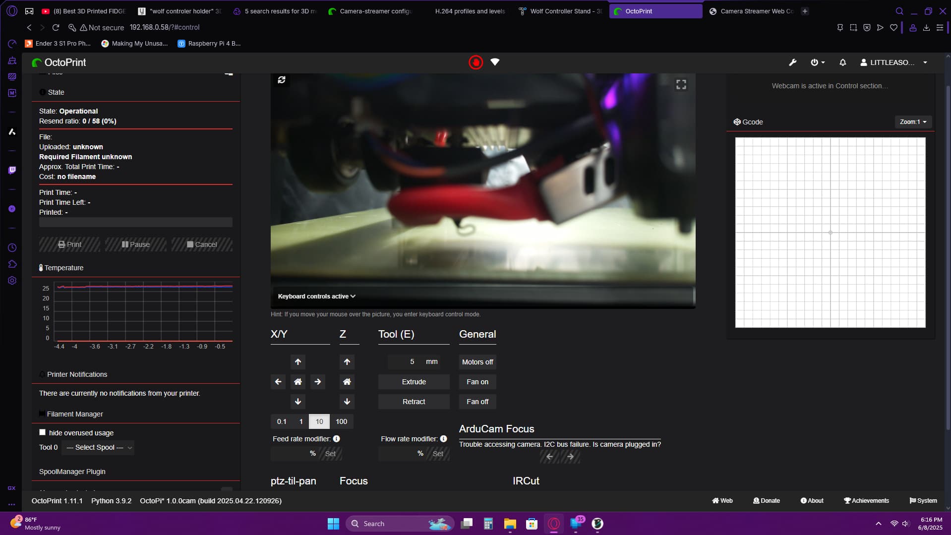 Camera-streamer configuration on the new camera stack for OctoPi ...